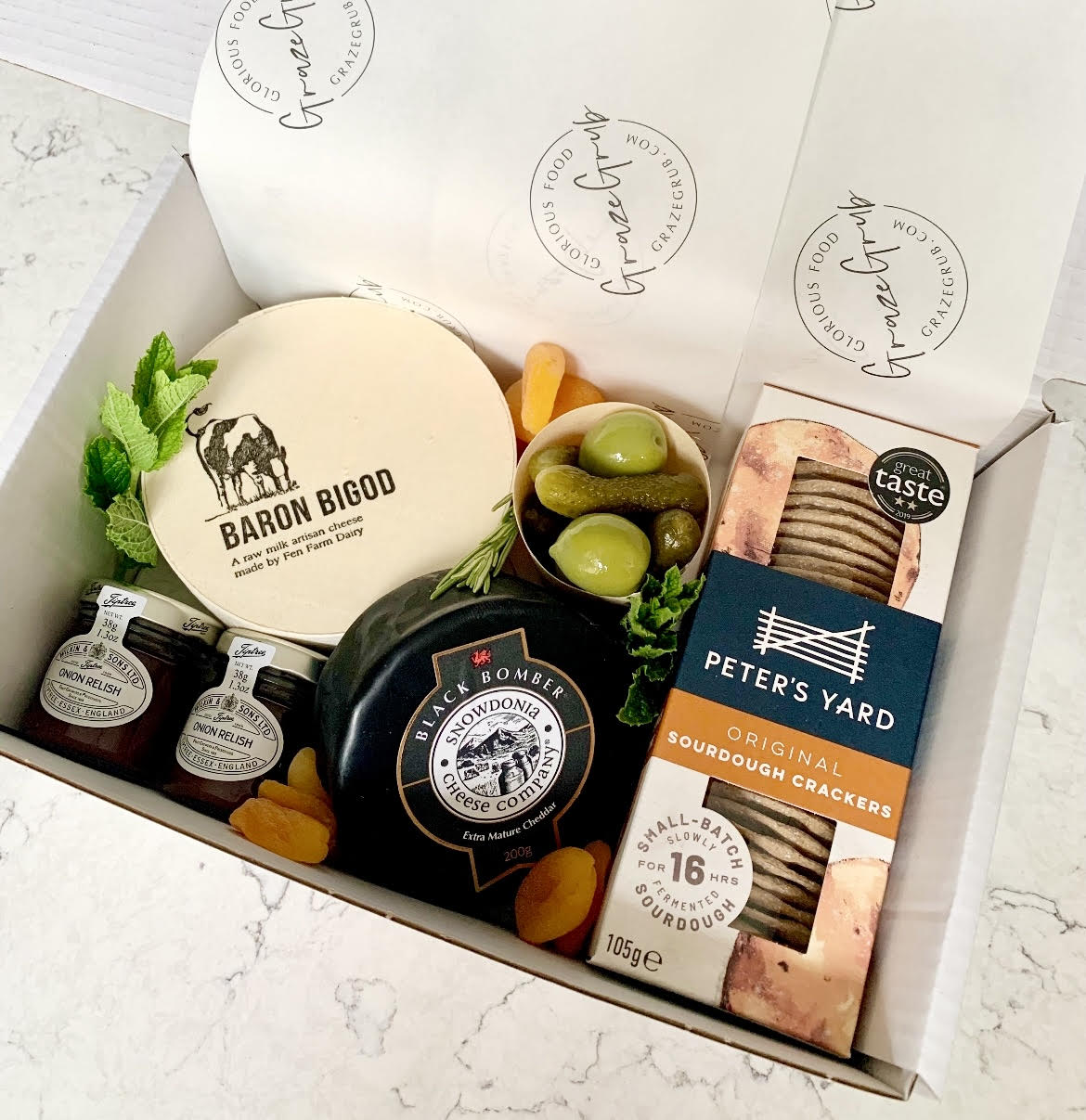 Brie & Black Bomber Gift Box | Graze Grub